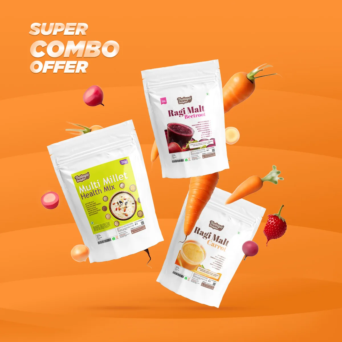 Super Combo 4 Pack Millet Muesli | Thalugai Delights